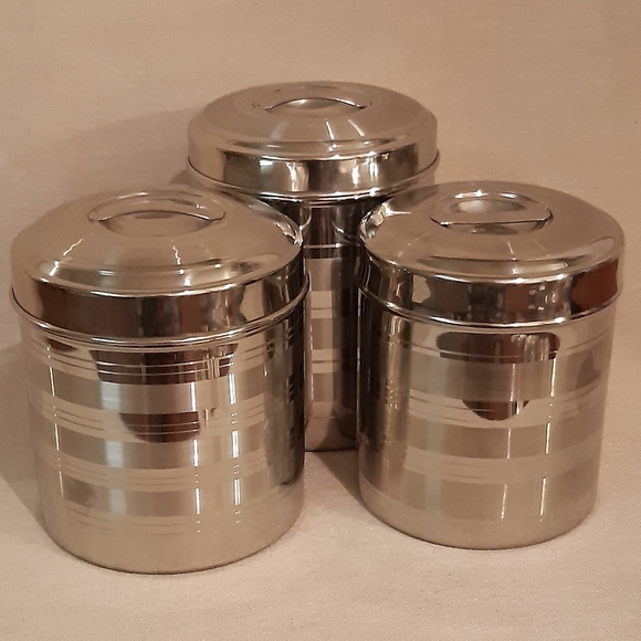 Dog | Stainless Steel Treat Canisters Set Of 3 | Poshmark